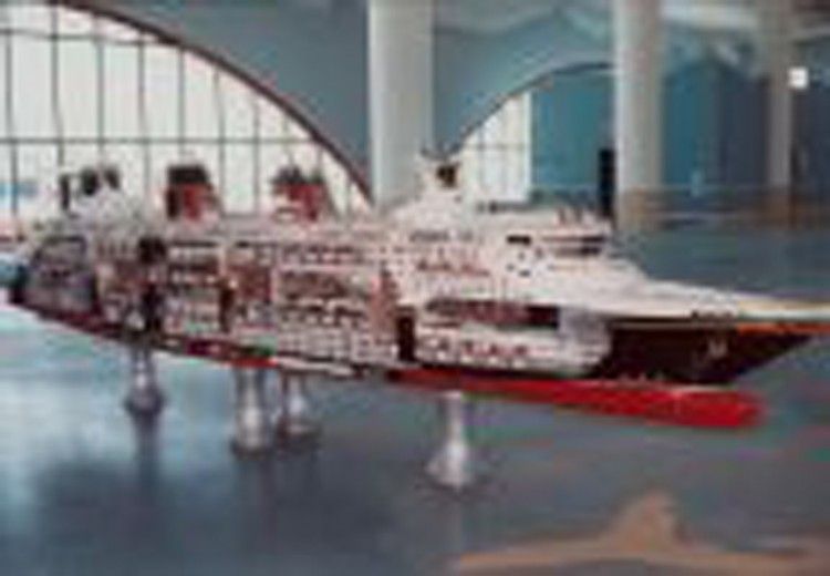 Disney Magic with cut-away section -20 feet model – Model Structures